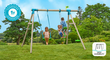 TP Sherwood Triple Wooden Swing Set – TP Toys
