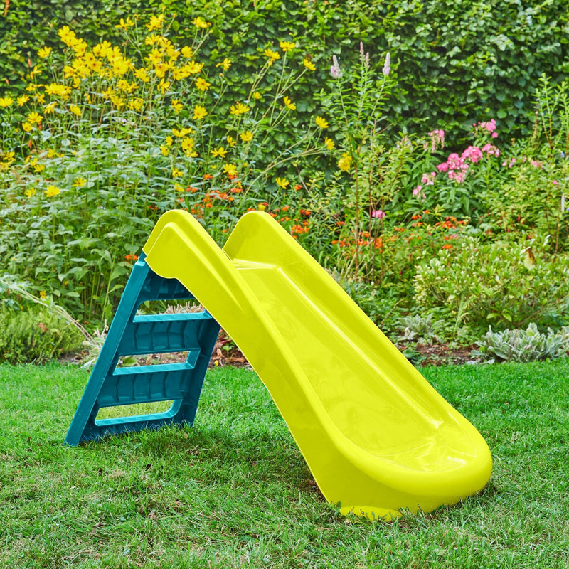 PalPlay Green & Blue Plastic Folding First Slide – TP Toys