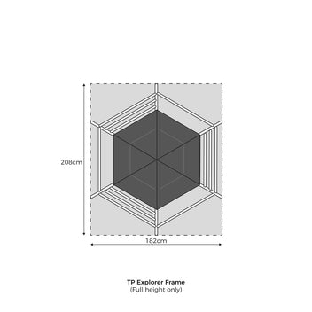 Explorer Climbing Frame with Platform & Den | TP Toys