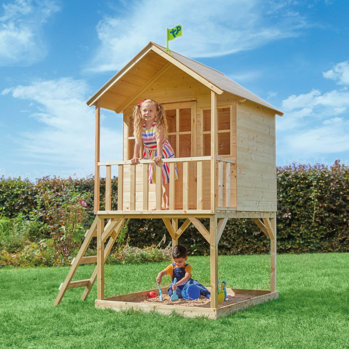 TP Hill Top Wooden Tower Playhouse-FSC® – TP Toys