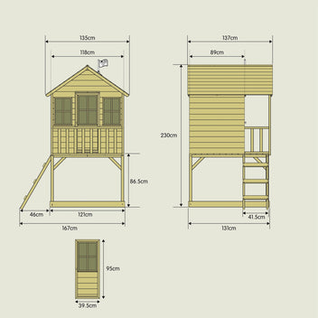 TP Hill Top Wooden Tower Playhouse - FSC® certified – TP Toys