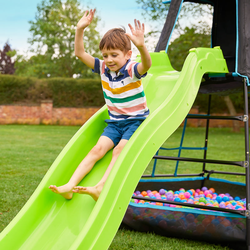 TP Explorer Metal Climbing Frame Set with Slide and Jungle Run Black E ...